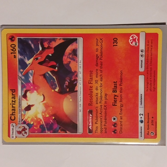 Toys | Charizard Pokemon Card 26 Hp 130 Fiery Blast | Poshmark